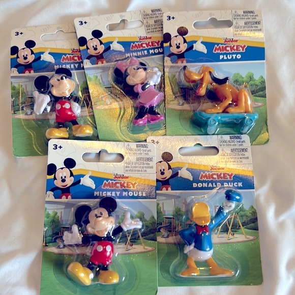 Disney | Toys | Disney Micro Collection Cake Topper Mickey Minnie Pluto ...